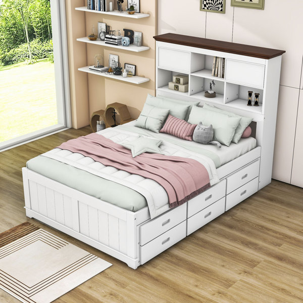 Chadwick Twin Rustic Captains Bed With Trundle Wayfair